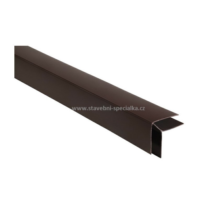Vnější rohový profil barva hnědá | stavebni-specialka.cz
